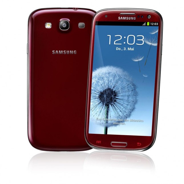 Samsung Galaxy S III nun auch in Deutschland in rot verfügbar