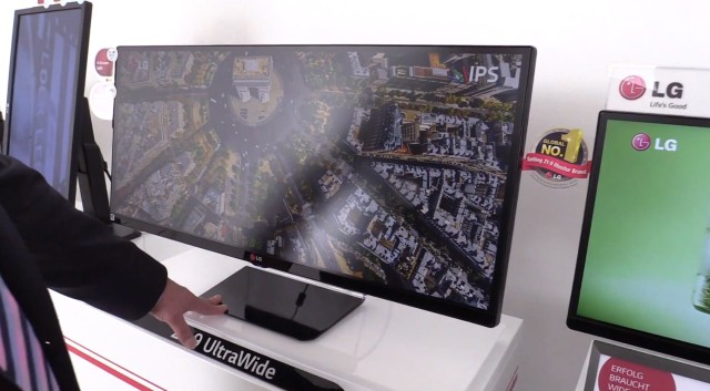 Cebit 2014: LG 34UM64 34-Zoll 21:9 Monitor wird im Video vorgestellt