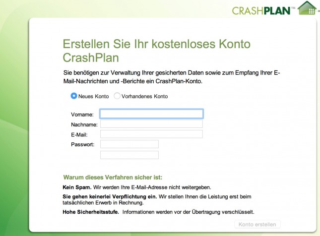 Werbung: Code42 CrashPlan Backup-Lösung