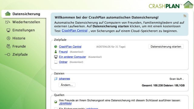 Werbung: Code42 CrashPlan Backup-Lösung