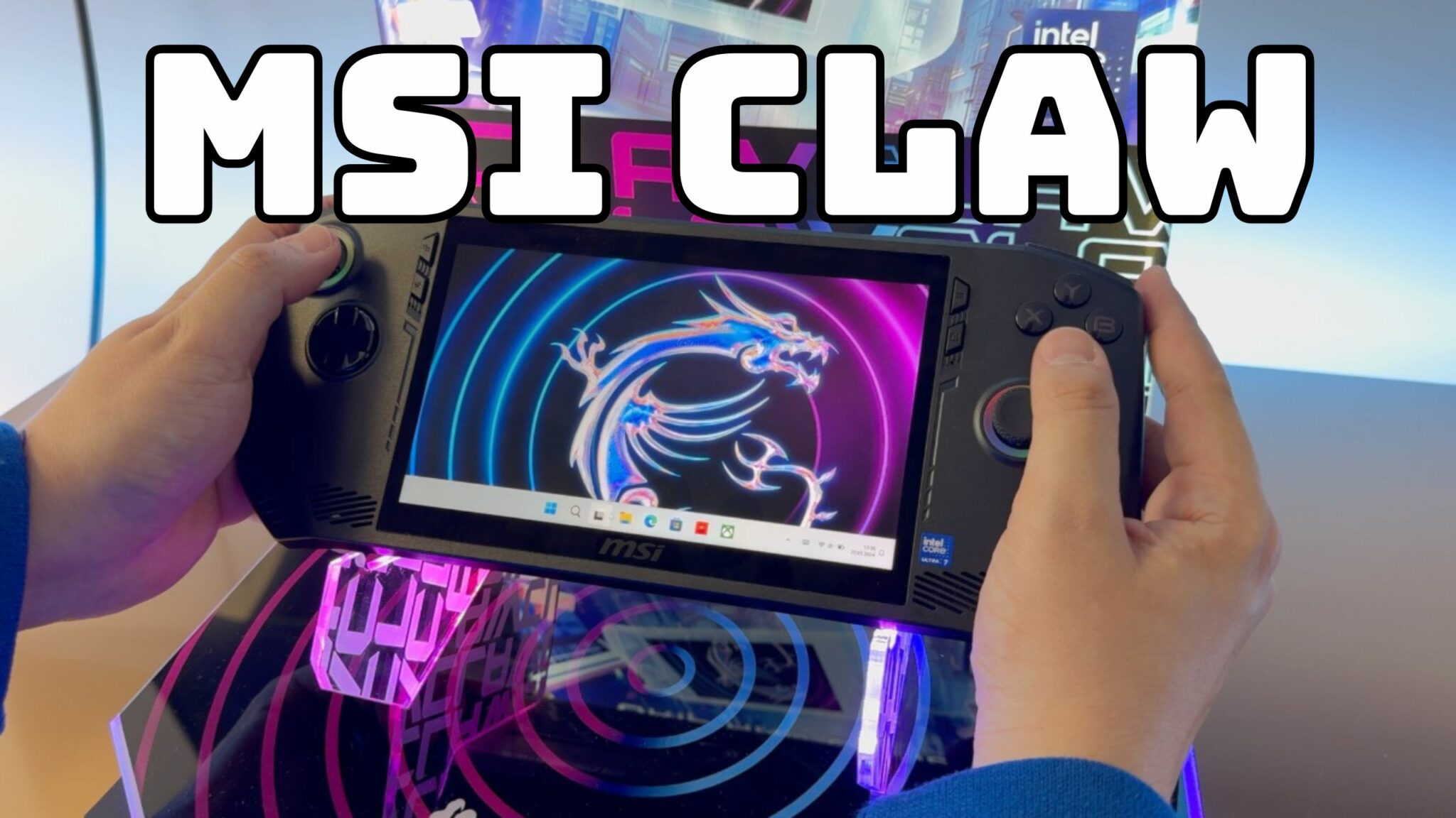 MSI Claw A1M Gaming Handheld mit Intel Ultra 7 Prozessor