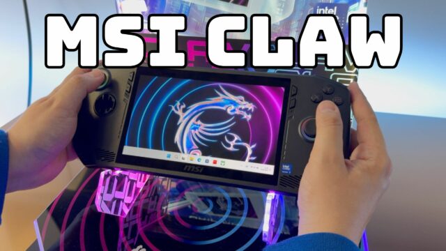 MSI Claw A1M Gaming Handheld mit Intel Ultra 7 Prozessor